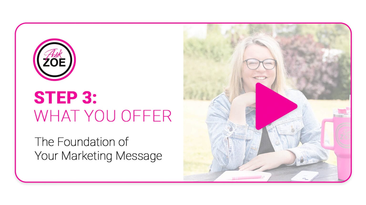How to Create a Clear Marketing Message in 7 Step Strategy - Ask Zoe
